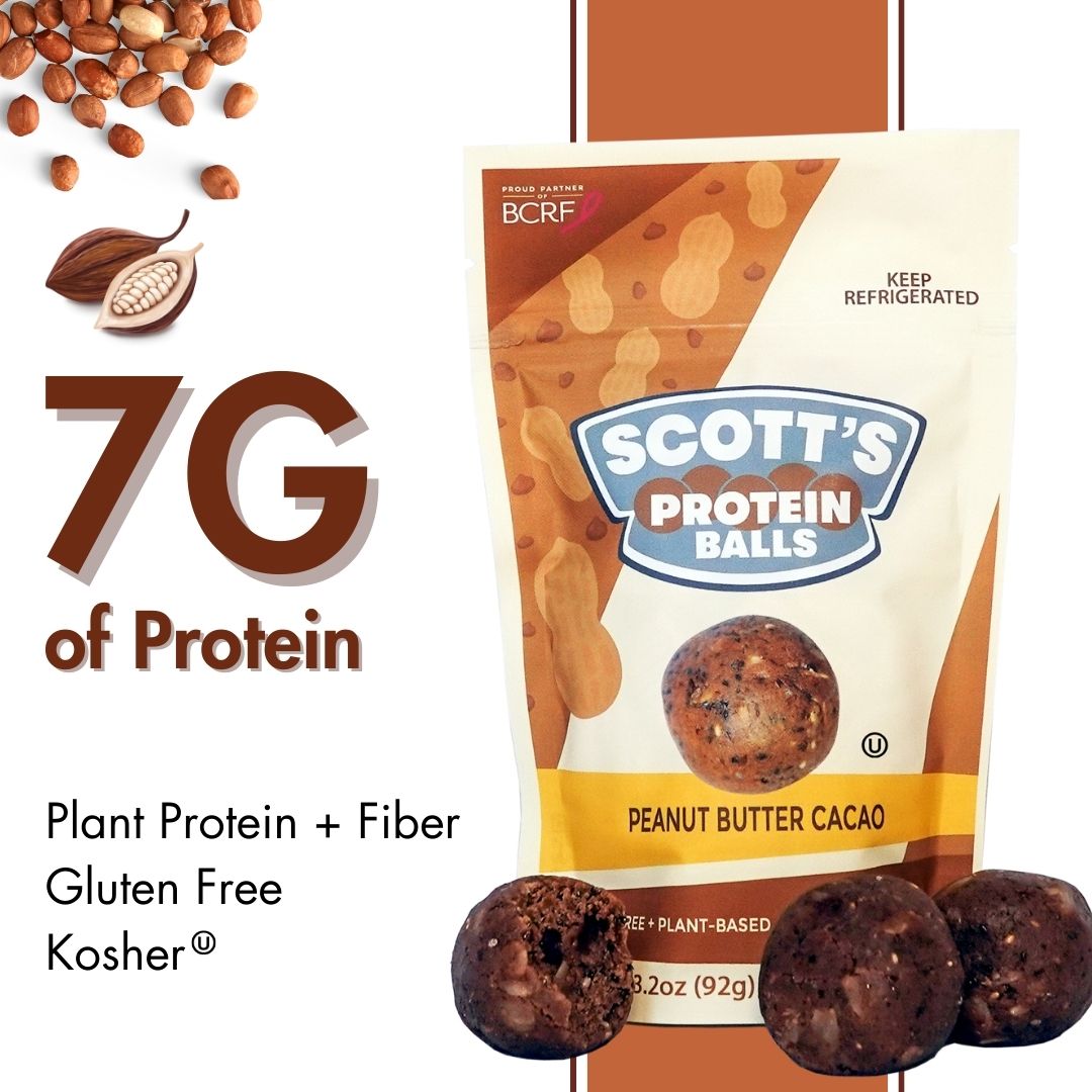 Peanut Butter Cacao Protein Balls - Scott's Protein Balls