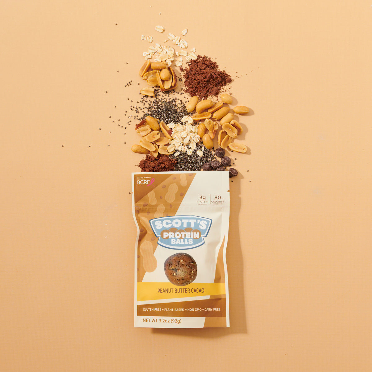 Peanut Butter Cacao Protein Balls - Scott's Protein Balls